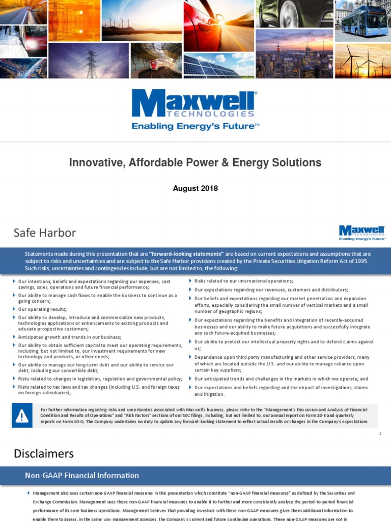 Innovative, Affordable Power & Energy Solutions: August 2018 | PDF ...