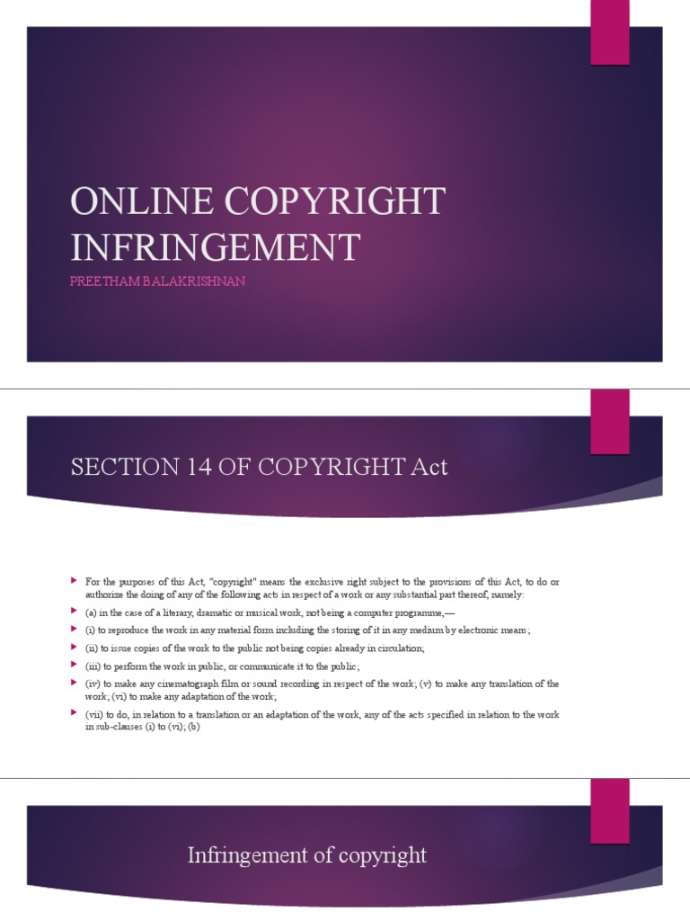 Online Copyright Infringement Overview | PDF | Online Copyright ...