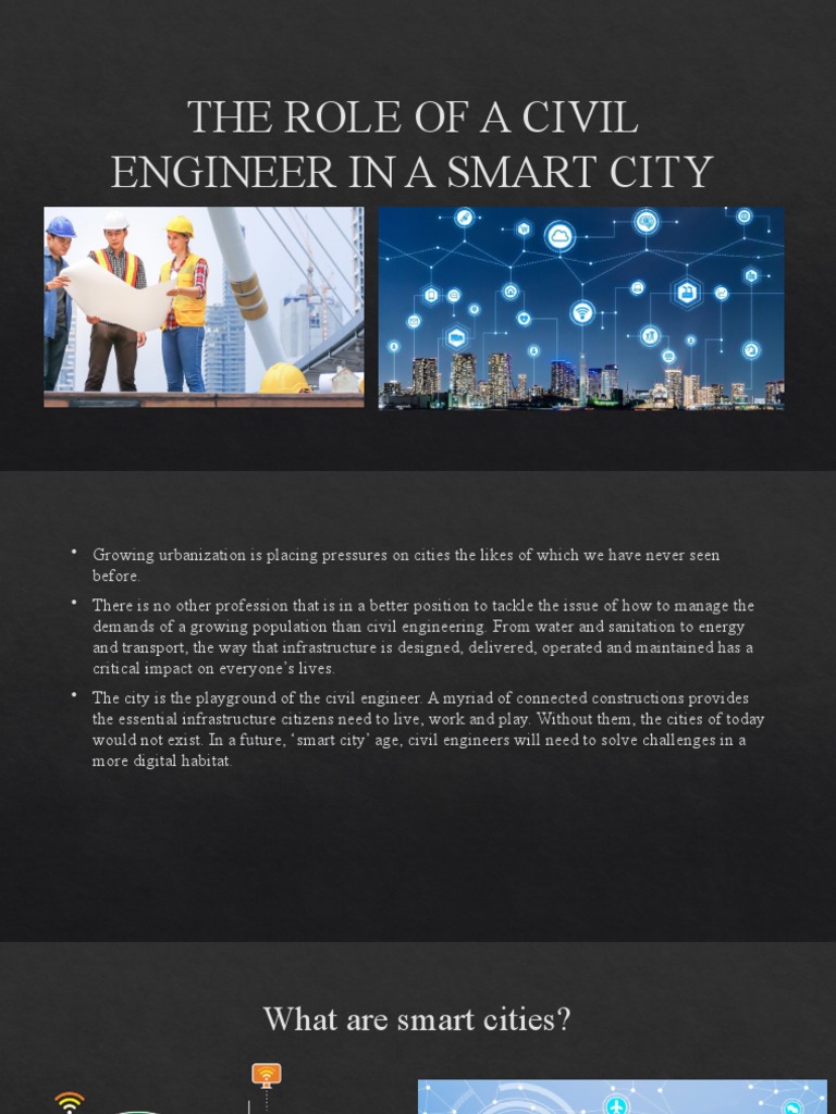 The Role of A Civil Engineer in A Smart City | PDF | Internet Of Things ...