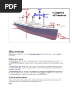 Ship Motion Types and Effects at Sea | PDF | Ships | Rotation