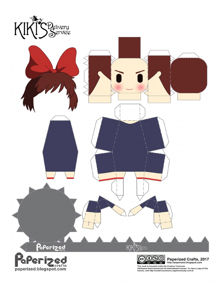 Kiki's Delivery Service - Kiki and Jiji Papercraft | PDF