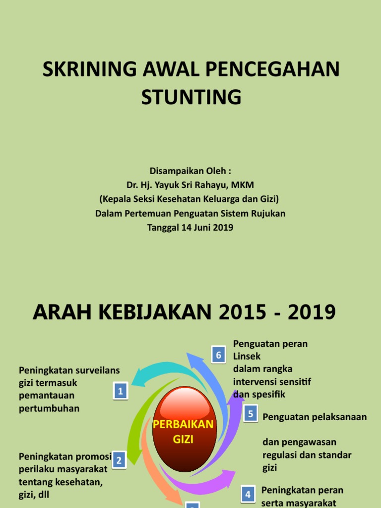 Skrining Awal Stunting | PDF