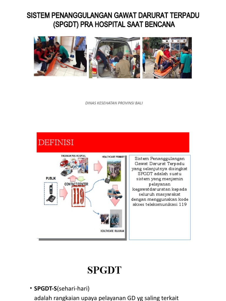 SPGDT Bencana Pra Hospital | PDF