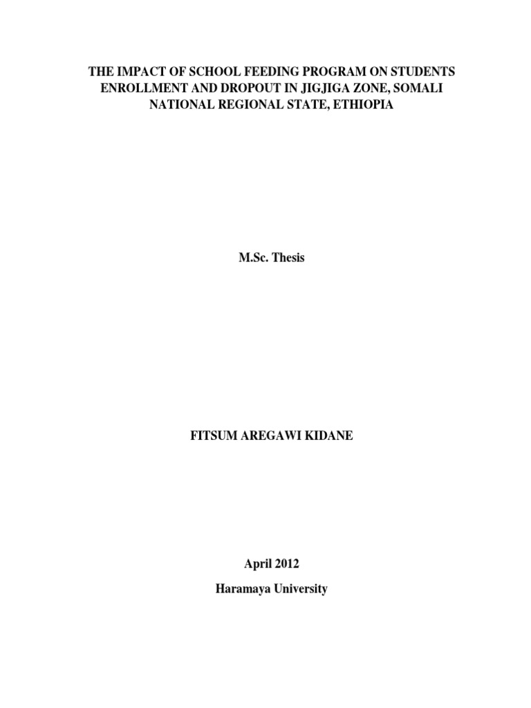 The Impact of School Feeding Program On PDF | Download Free PDF | Food ...