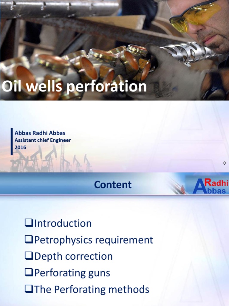 Oil Well Perforation Techniques Guide | PDF | Casing (Borehole) | Bullet
