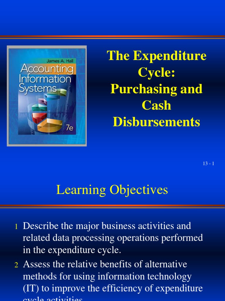 Accounting Expenditure Cycle | PDF | Voucher | Inventory