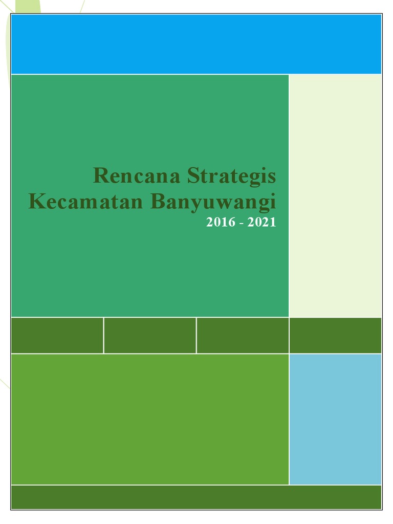 Contoh Renstra Kecamatan 30 Mei | PDF