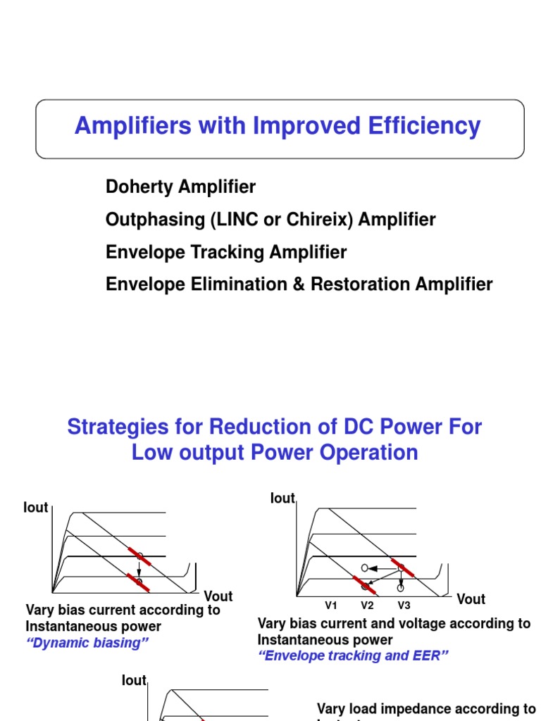 Lecture14 - Envelope Tracking | PDF | Amplifier | Field Effect Transistor