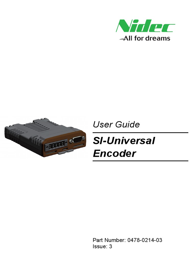 SI-Universal Encoder User Guide Issue 3 (0478-0214-03) - Approved PDF ...