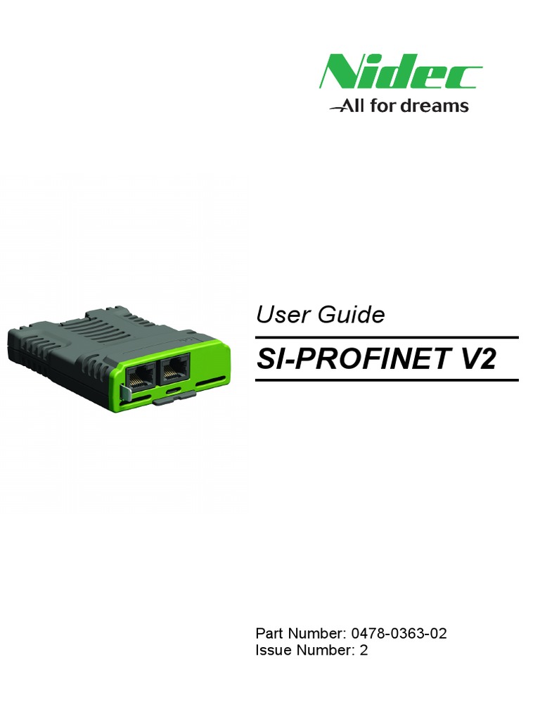 SI-PROFINET-V2 User Guide Issue 2 | PDF | Ip Address | Ethernet