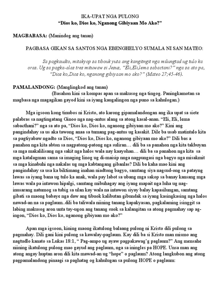 Ika Upat Nga Pulong | PDF