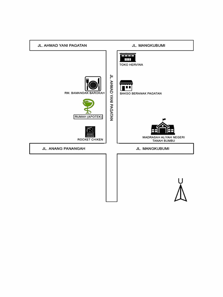 Contoh Denah Lokasi Apotek | PDF