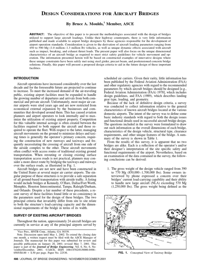 Design Considerations For Aircraft Bridges | PDF | Airport | Runway