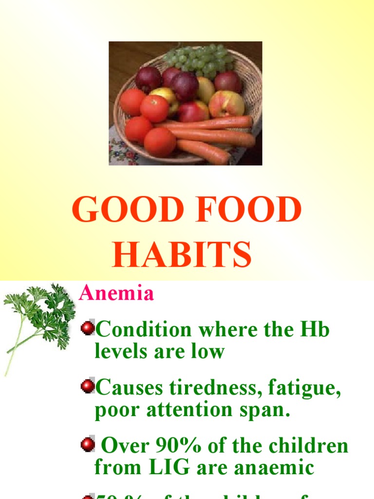 Good Food Habits | PDF