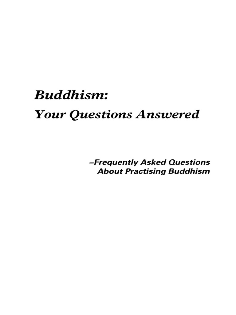 Buddhism: Your Question Answered PDF | PDF | Bodhisattva | Mantra