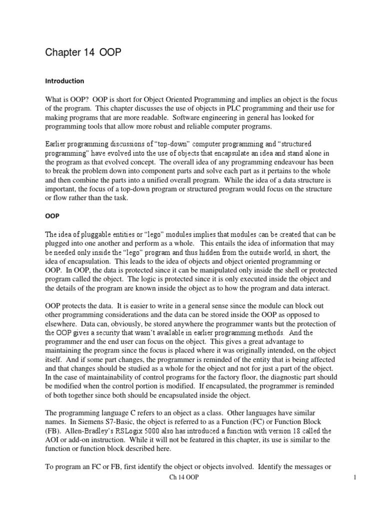 Chapter 14 OOP | PDF | Parameter (Computer Programming) | Subroutine