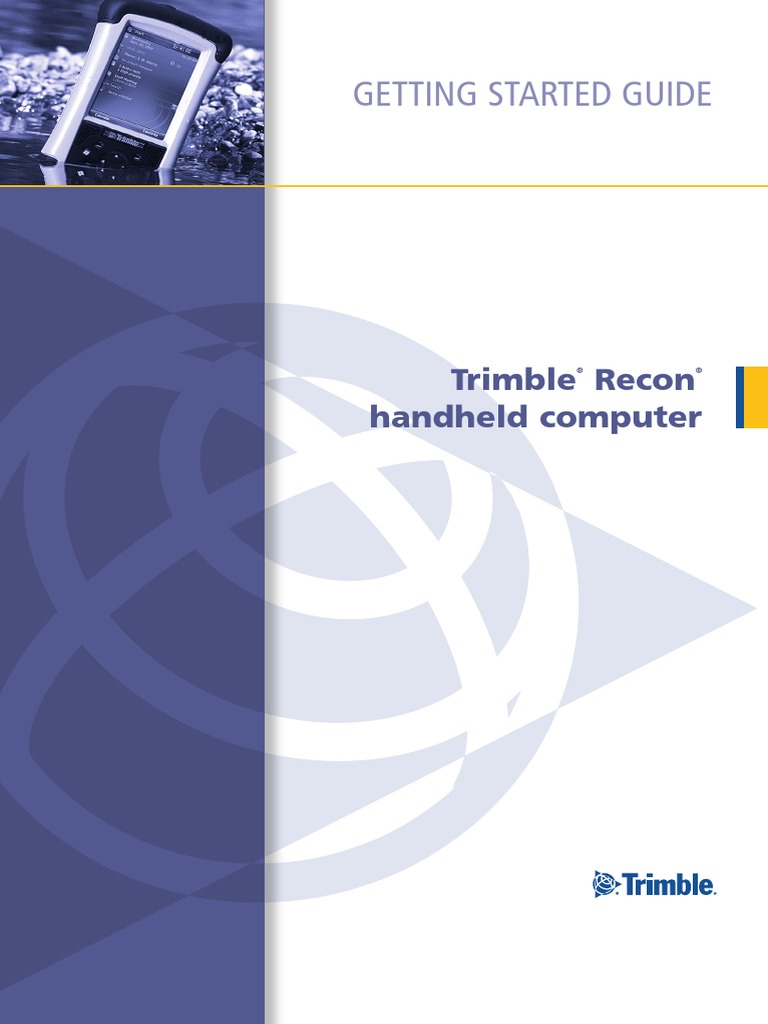 Getting Started Guide: Trimble Recon Handheld Computer | PDF | Bluetooth | Computer Network