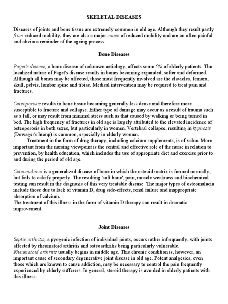 Skeletal Diseases | PDF | Bone | Arthritis