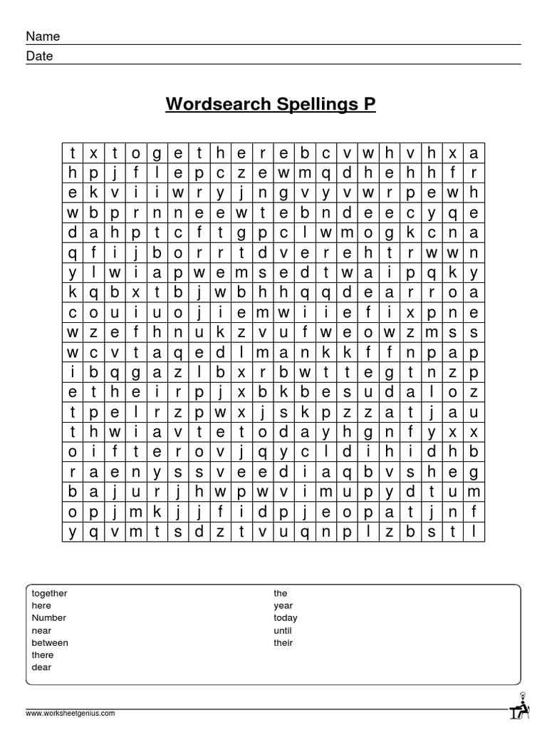 Spelling Wordsearch Entry 1 FS | PDF