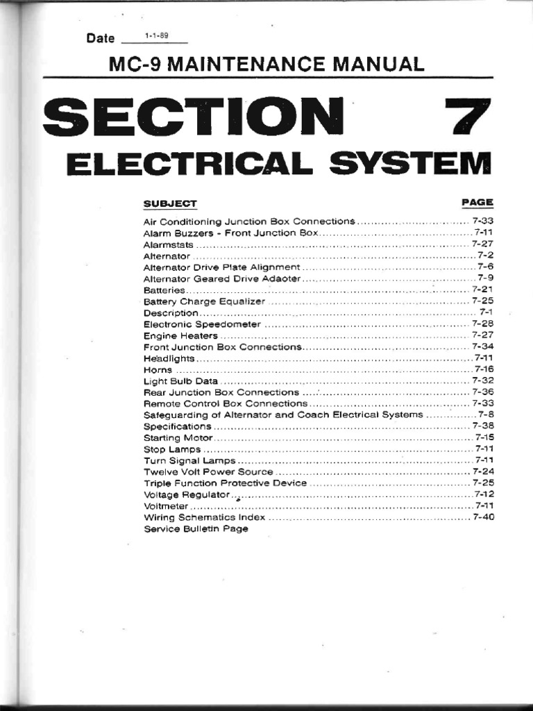 MCI MC-9 Maintenance Manual | PDF