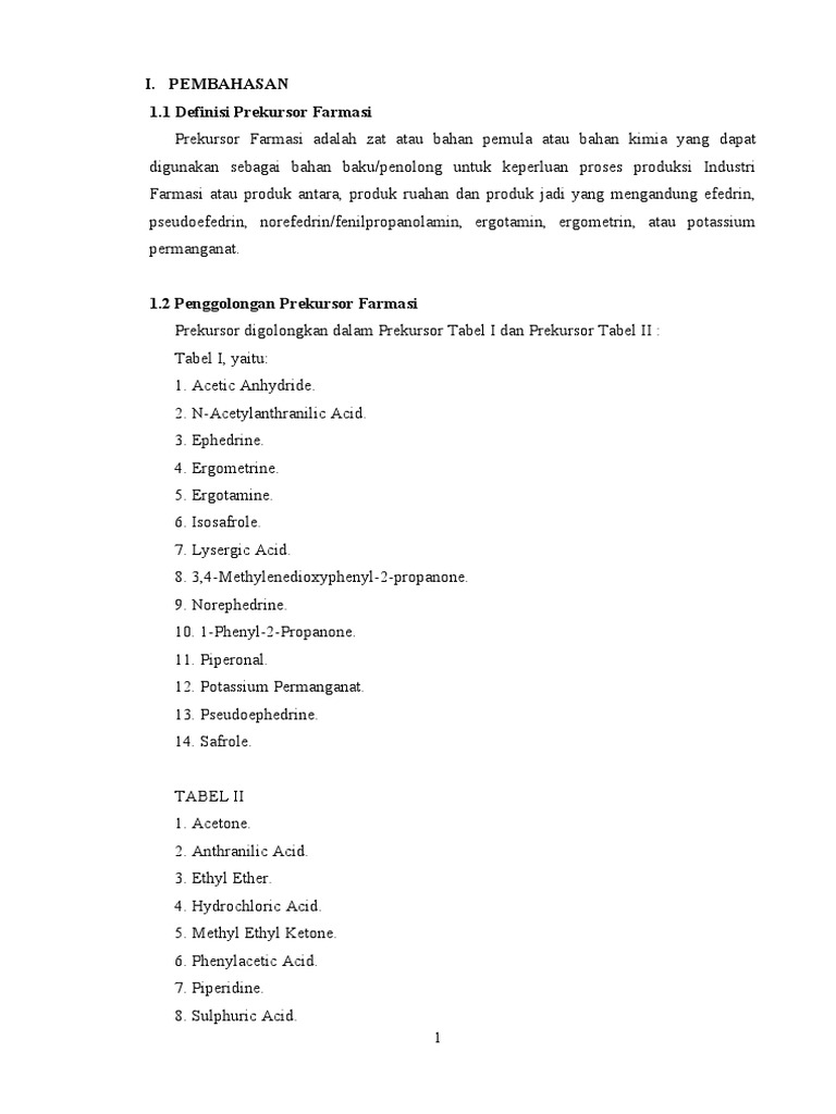 Isi Prekursor | PDF