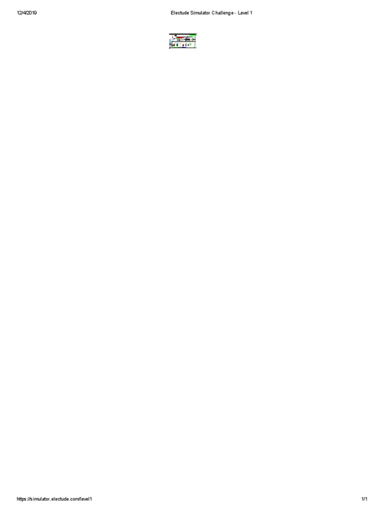 Electude Simulator Challenge - Level 1 | PDF