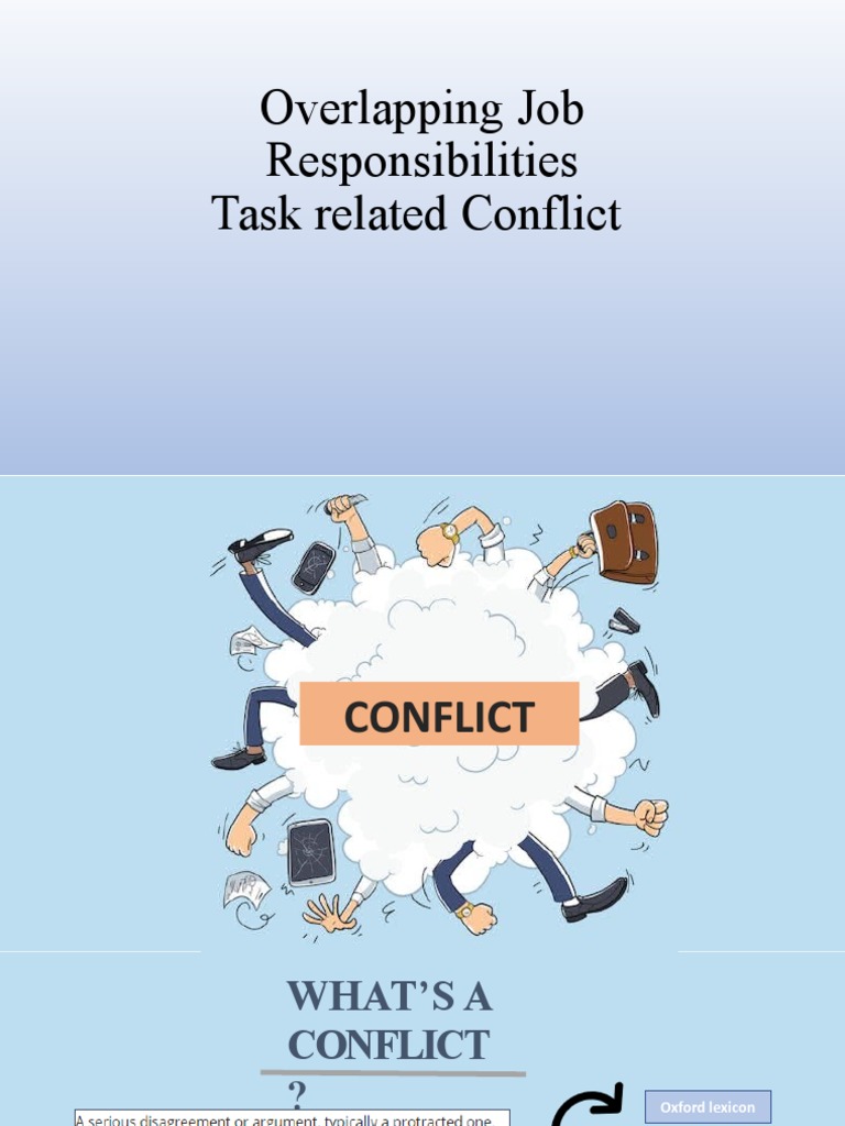 Overlapping Job Conflict | PDF | Psychological Concepts | Behavioural ...