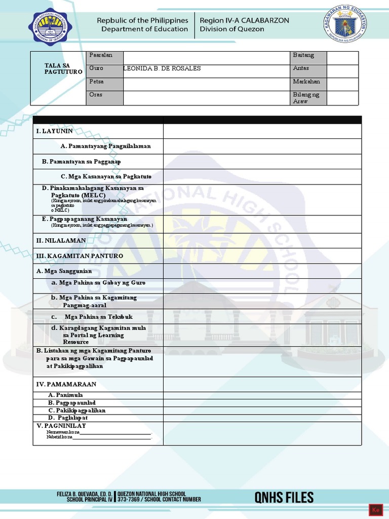 IDEA Exemplar Template | PDF