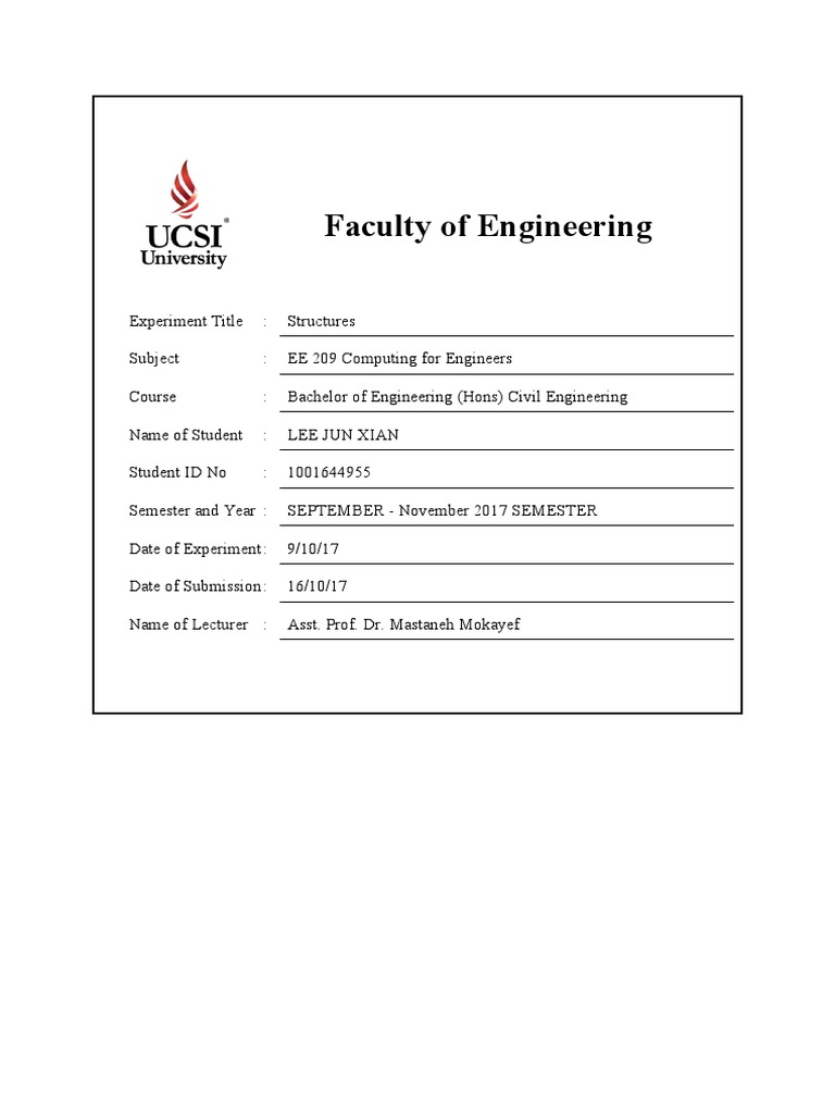 Faculty of Engineering | PDF