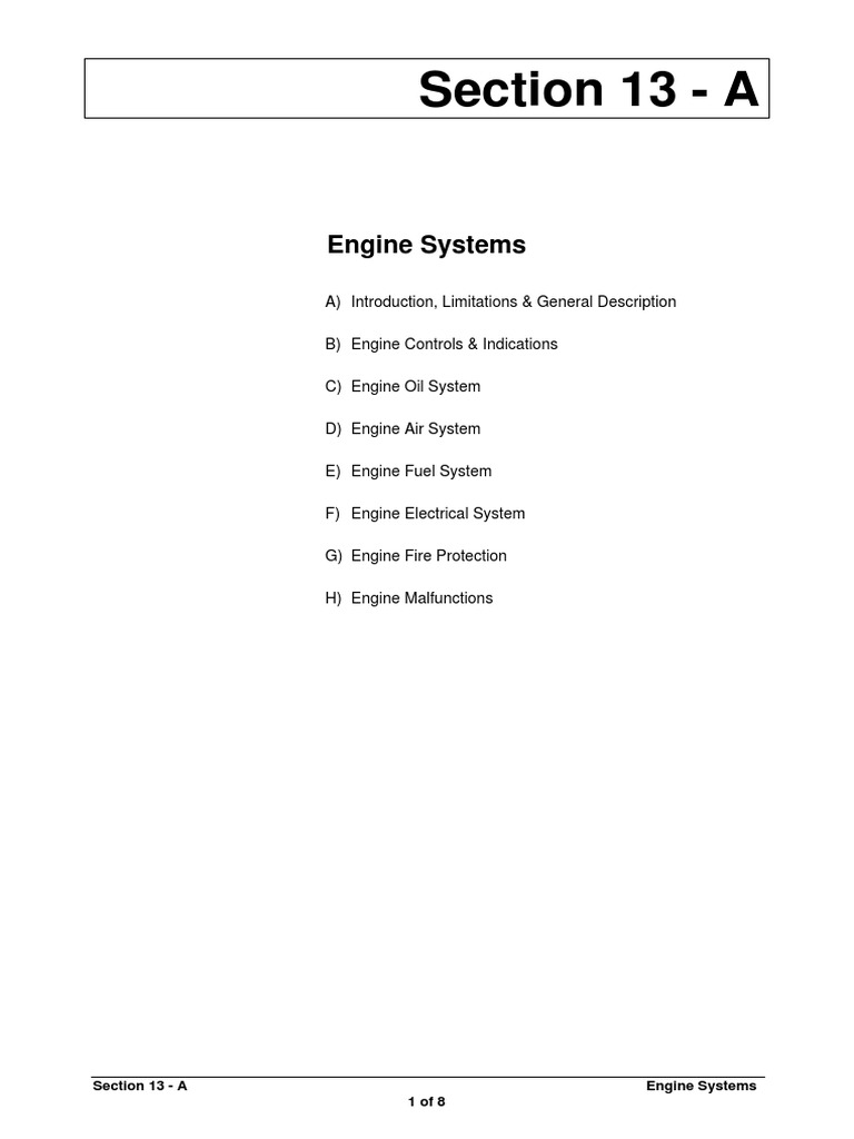 Section 13A - Engine Introduction PDF | PDF | Gas Turbine | Turbine