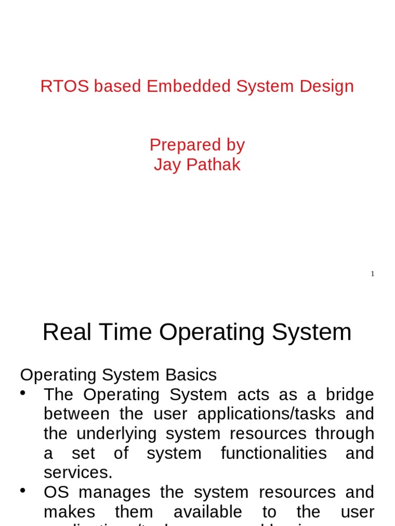 RTOS & Embedded Systems Guide | PDF | Kernel (Operating System ...