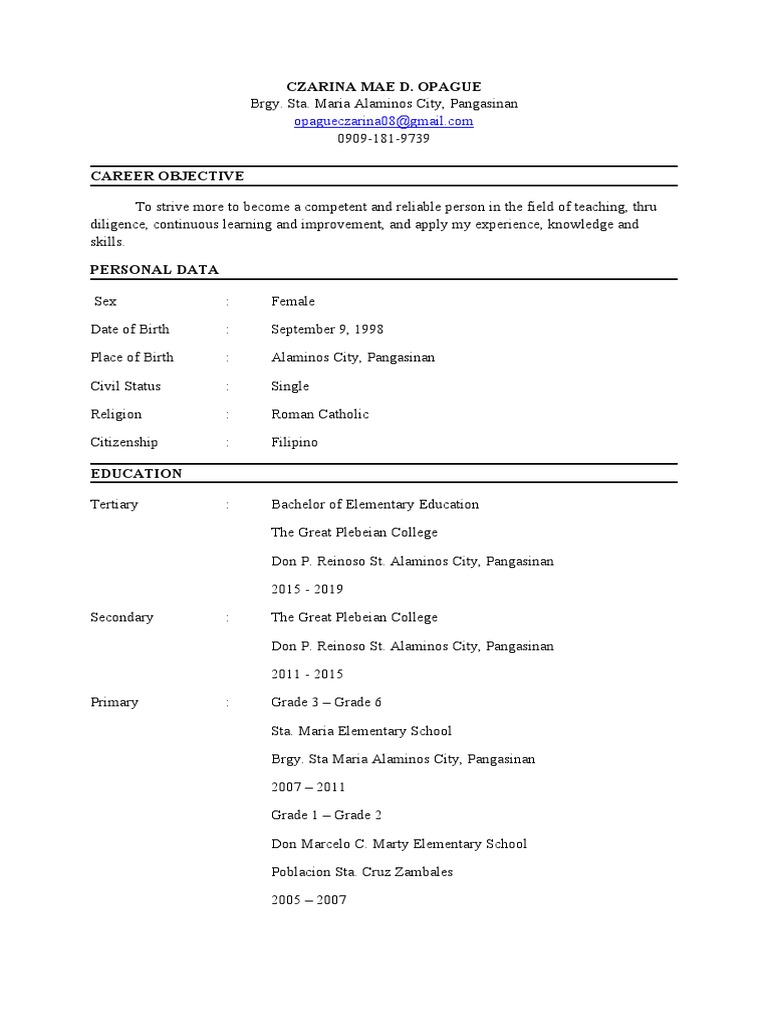Curriculum Vitae | PDF | Learning | Behavior Modification
