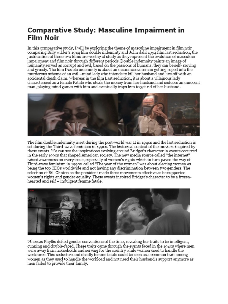 Ib Comparative Study | PDF | Film Noir | Seduction