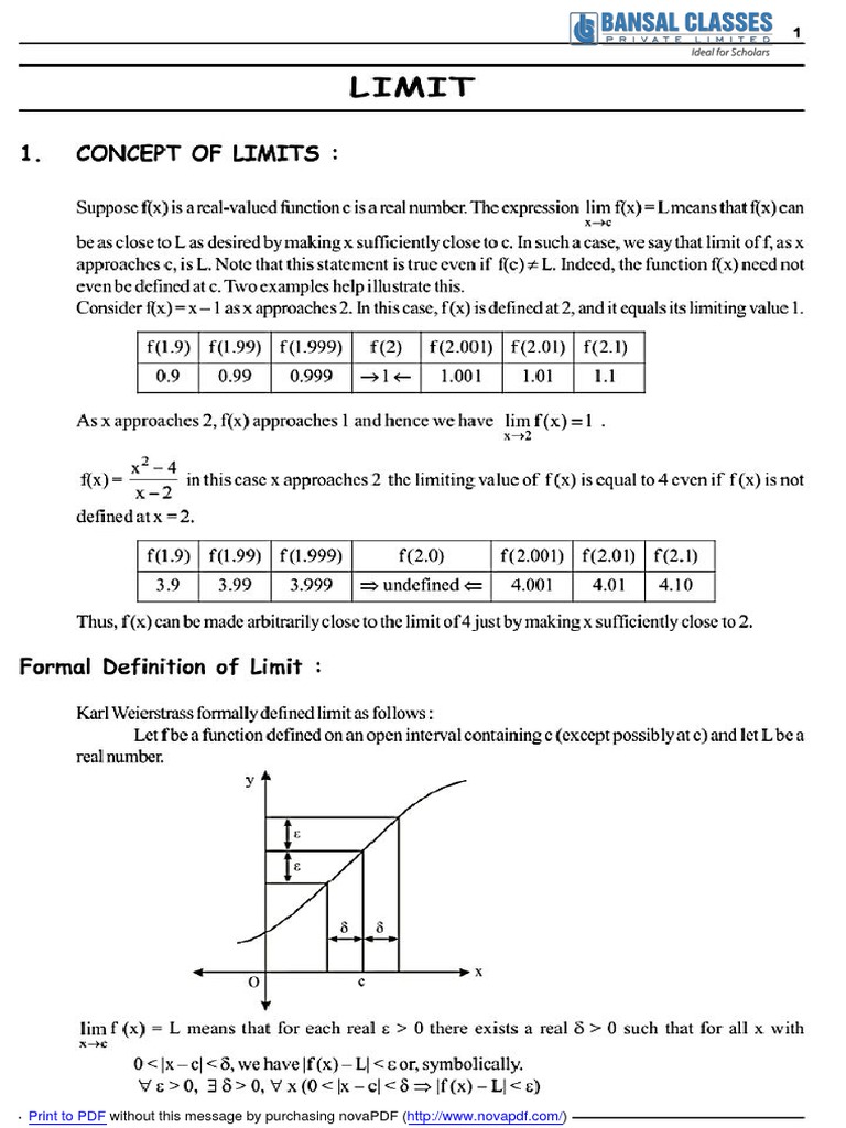Chapter14 - Limit, Continuity and Differentiability-Jeemain - Guru | PDF | Digital Typography ...