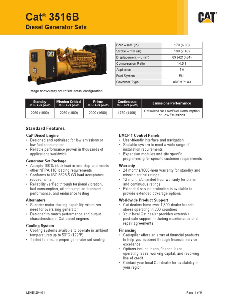 CAT 3516b Catalogue PDF | PDF | Radiator | Exhaust Gas