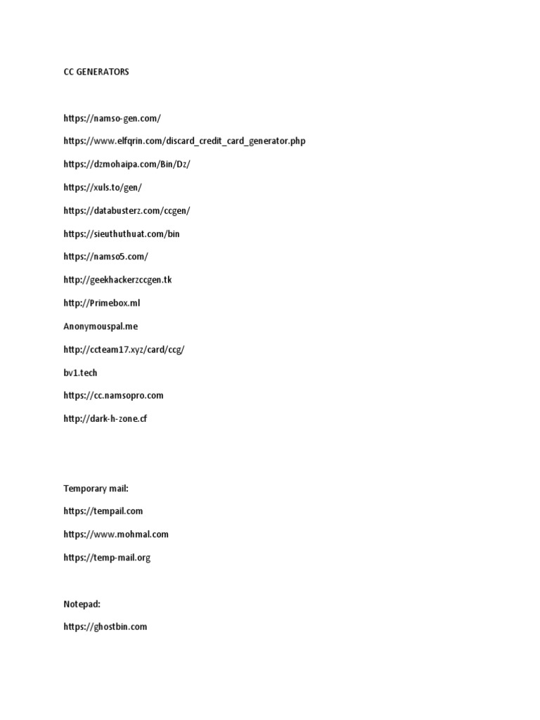 CC Generators | PDF