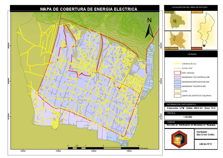 Mapa de COBERTURA DE ENERGIA ELECTRICA PDF | PDF | Geofísica | Cartografía