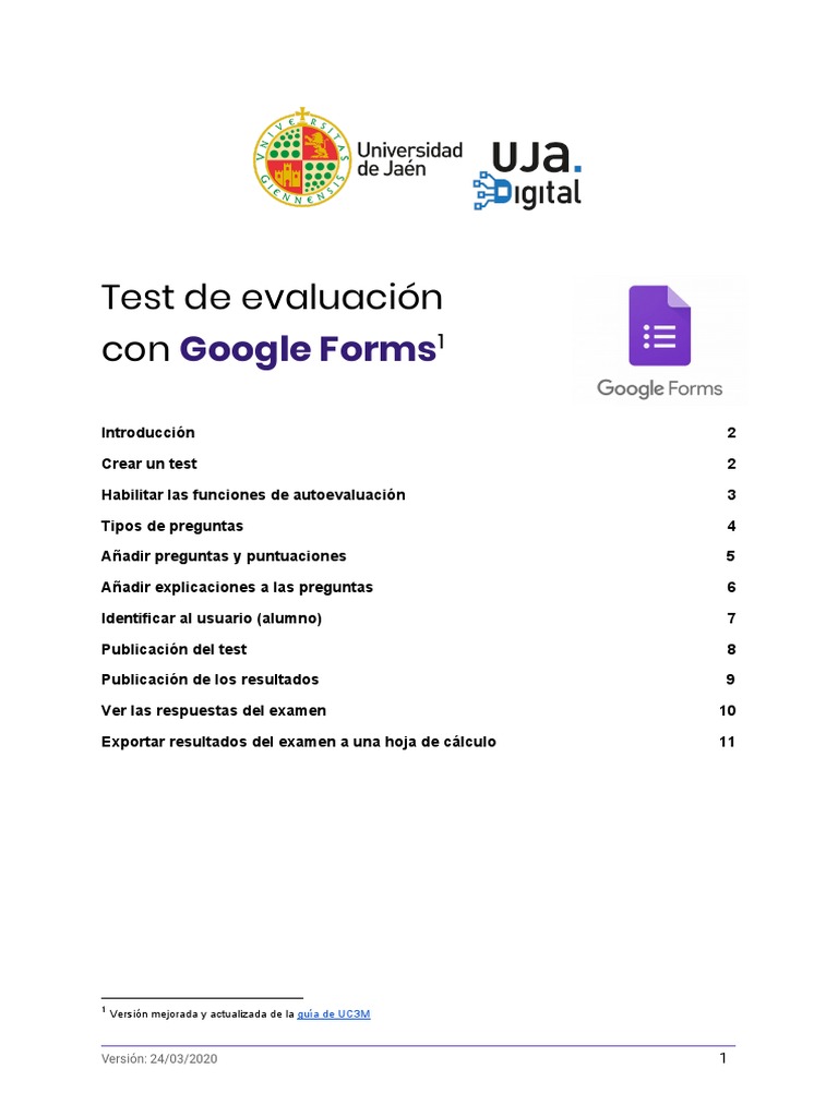 GForms Test de Evaluacion | PDF | Prueba (evaluación) | Informática