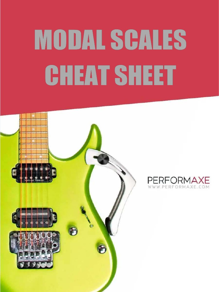 Modal Scales Cheat Sheet - Perfomaxe | PDF