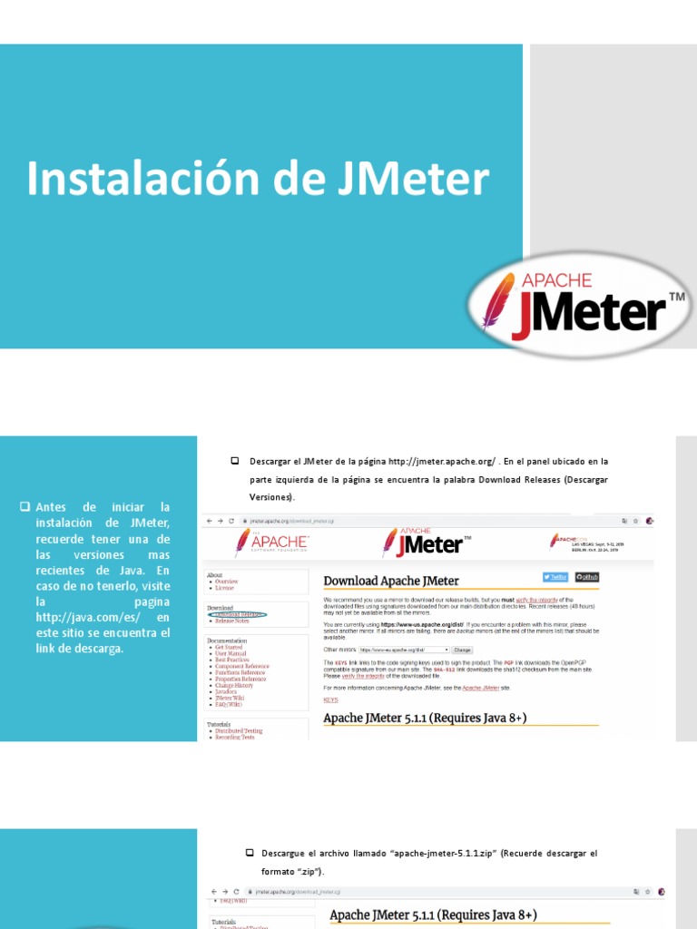 Instalacion de JMeter | PDF | Servidor web | Internet y web