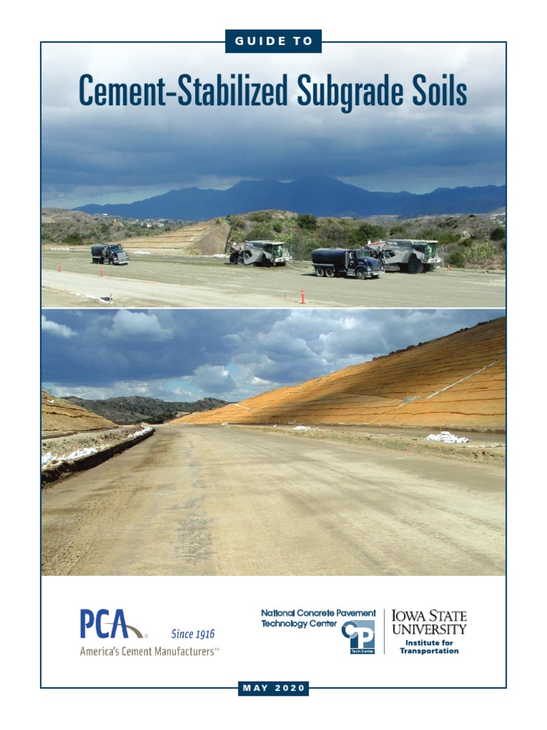 Cement-Stabilized Subgrade Soils: Guide To | PDF | Road Surface ...