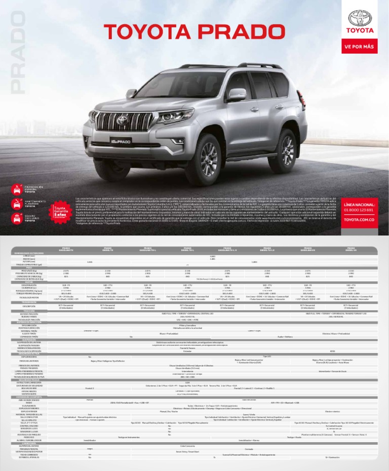 Manual de Toyota Prado | PDF | Tracción en las cuatro ruedas | Coche