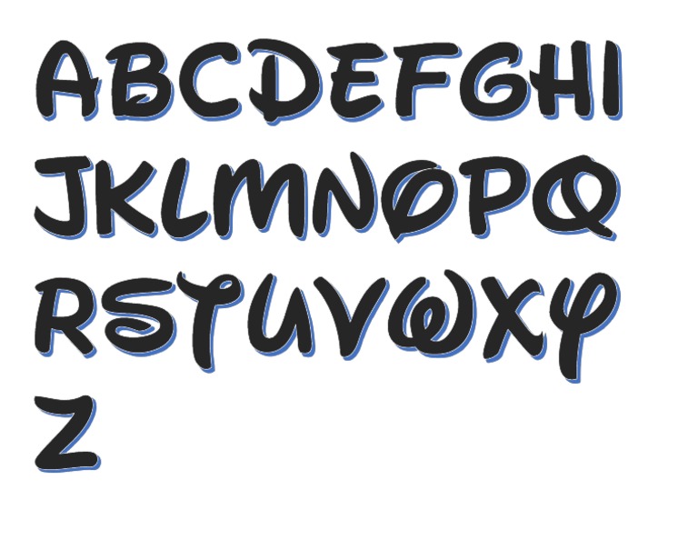 061 Modulo Letras Abecedario Disney | PDF