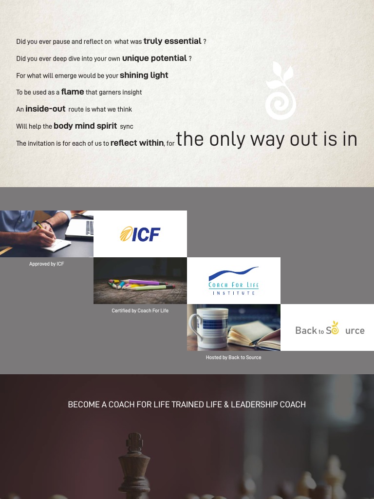 ICF Approved Coach Training Brochure Nov 2020 | PDF | Leadership ...