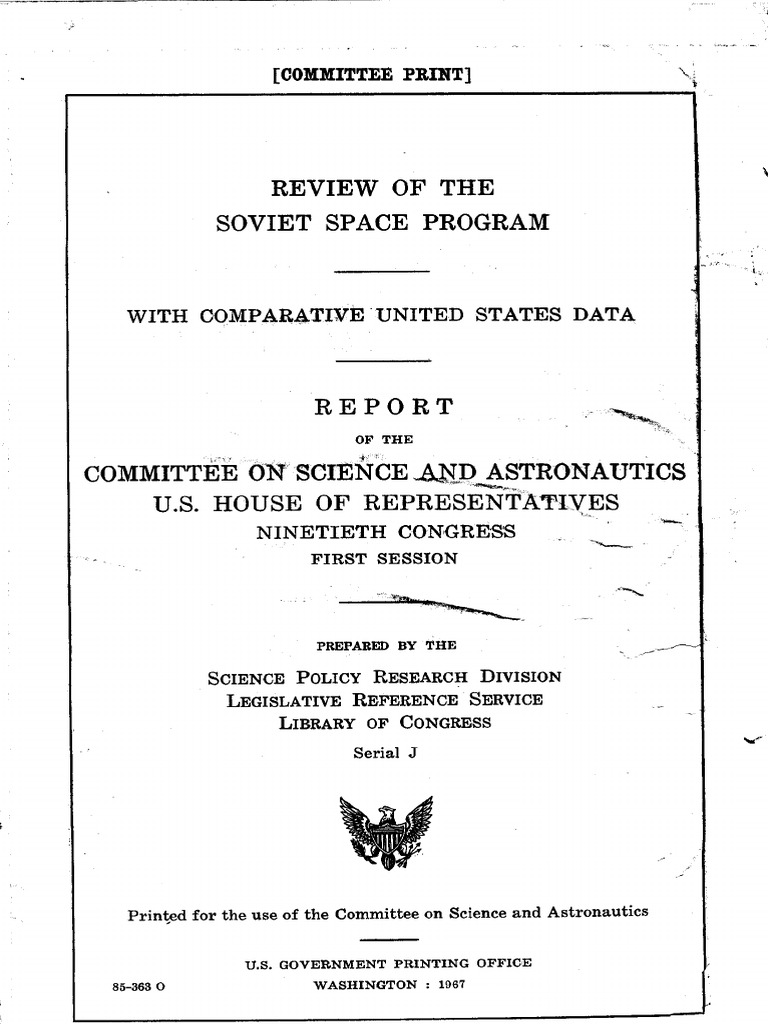 Soviet Space Program 1967 | PDF