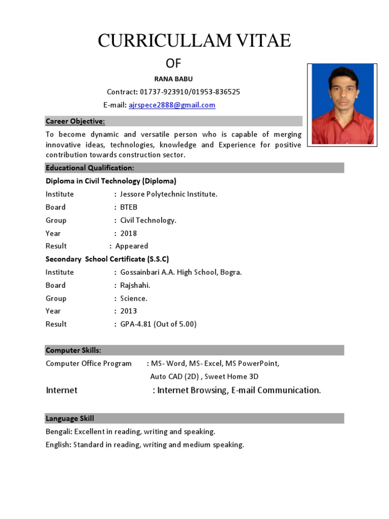 CV of Rana Babu | PDF