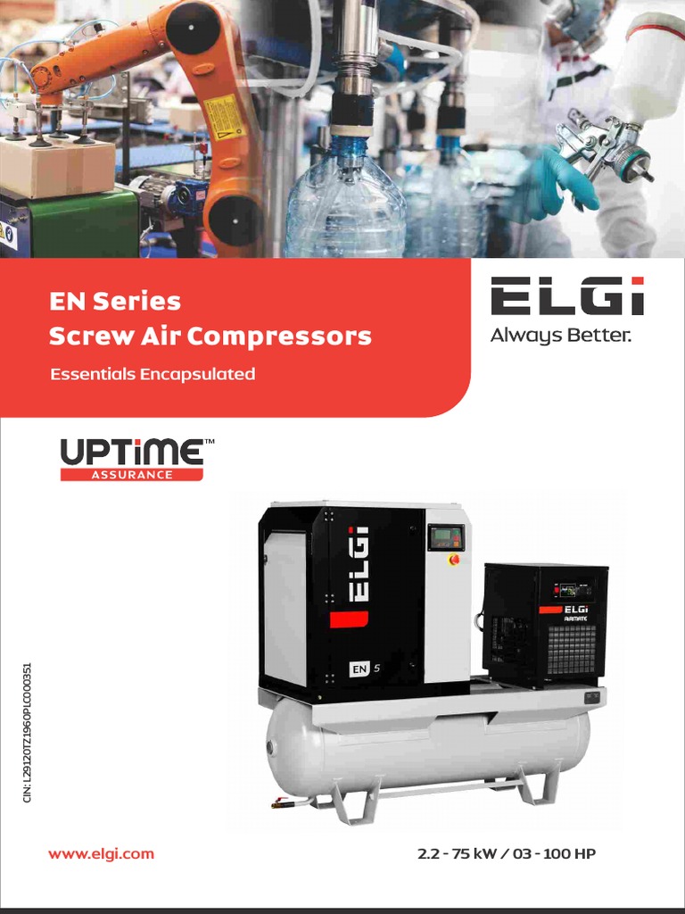 EN Series Screw Air Compressors: Essentials Encapsulated | PDF