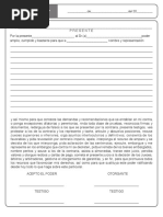 Formato de Carta Poder para Imprimir | PDF