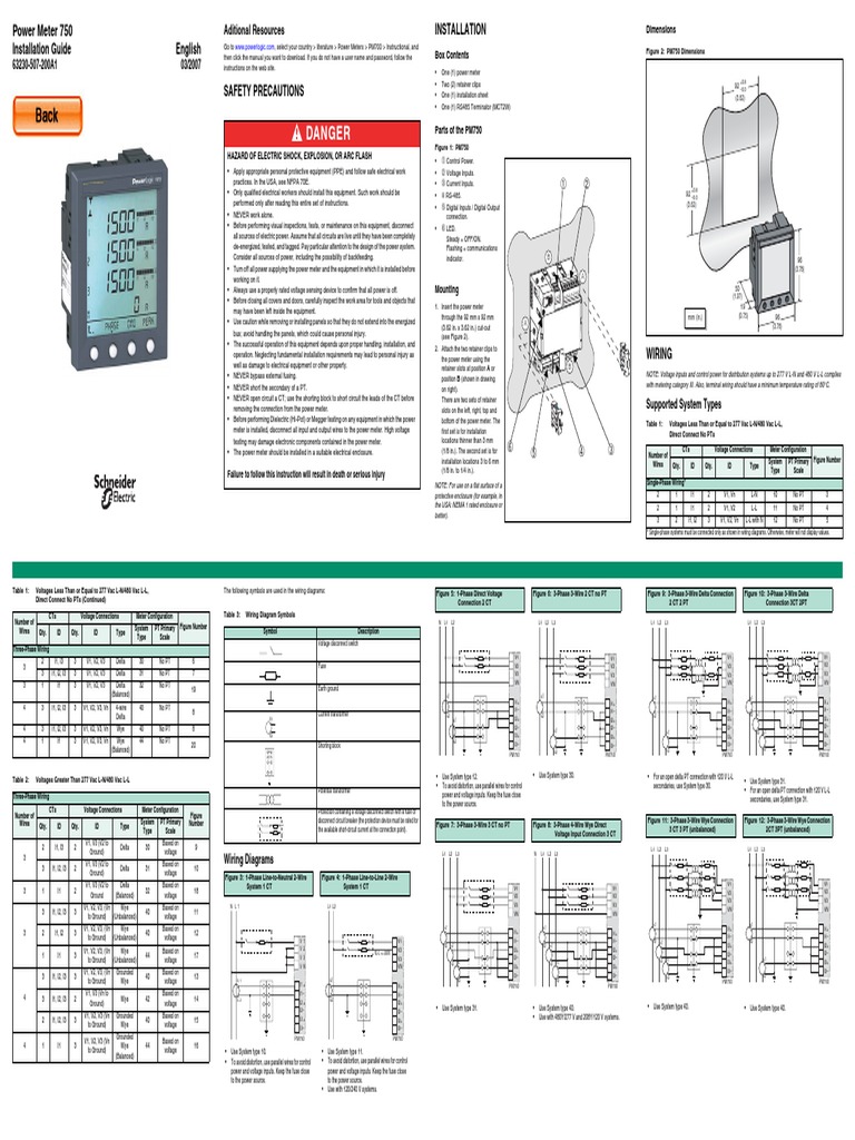 PM750 Install Manual | PDF | Electricity | Electronic Engineering