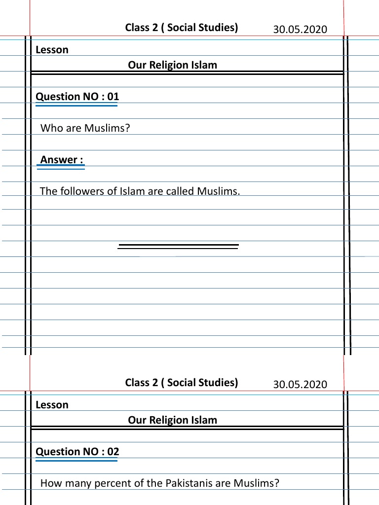 Class 2 Social Studies PDF | PDF | Pakistan | Abrahamic Religions
